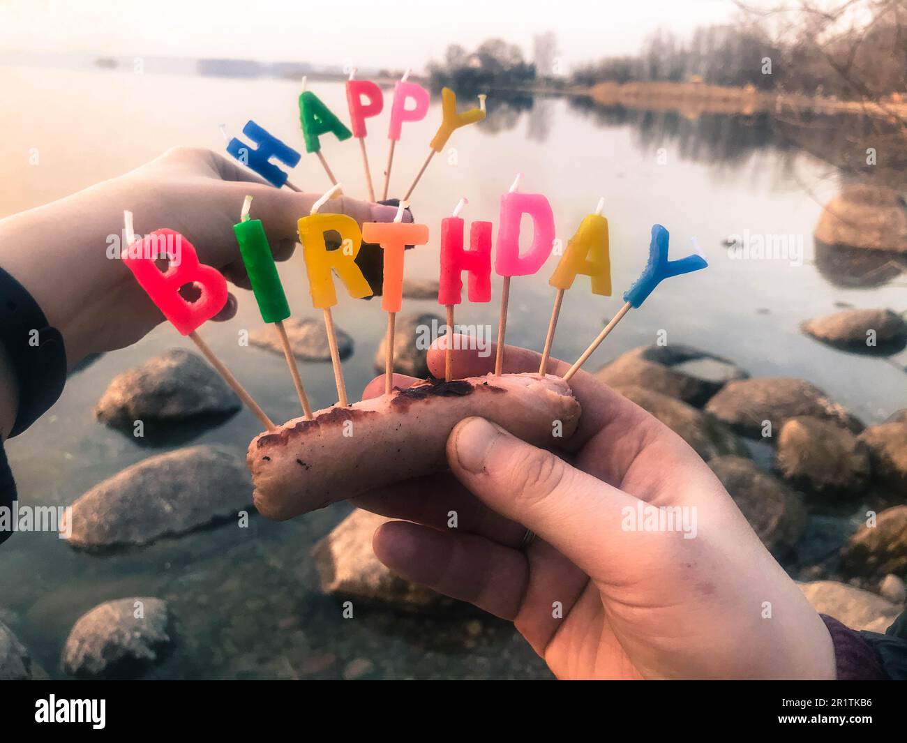 Birthday celebration river cake hi-res stock photography and images - Alamy