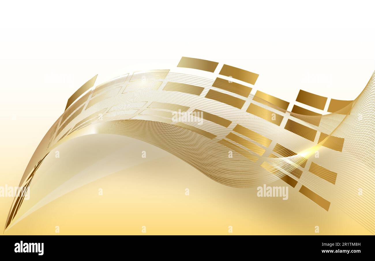Abstract gold luxurious wave line background - simple texture for your ...