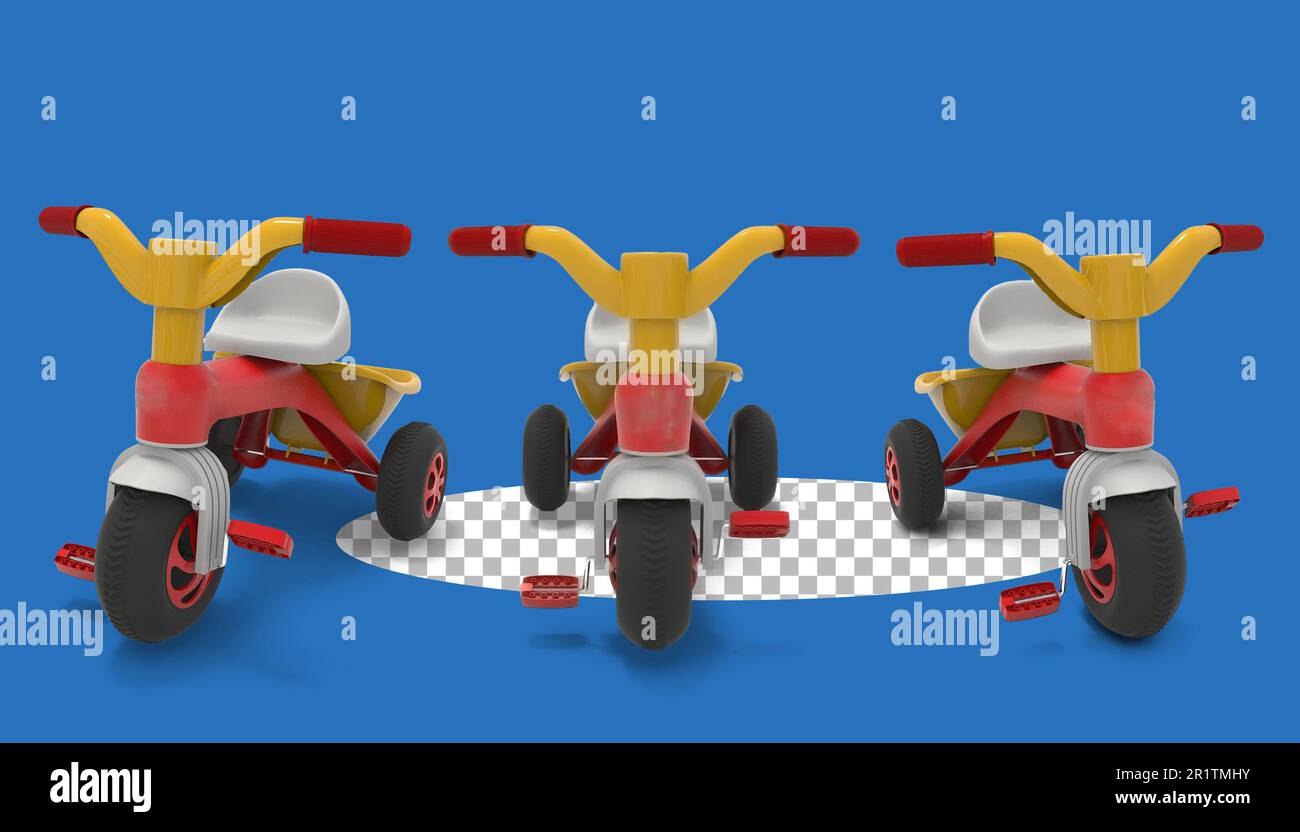 Sets of kids bike for element concept happy bicycle day Stock Photo - Alamy