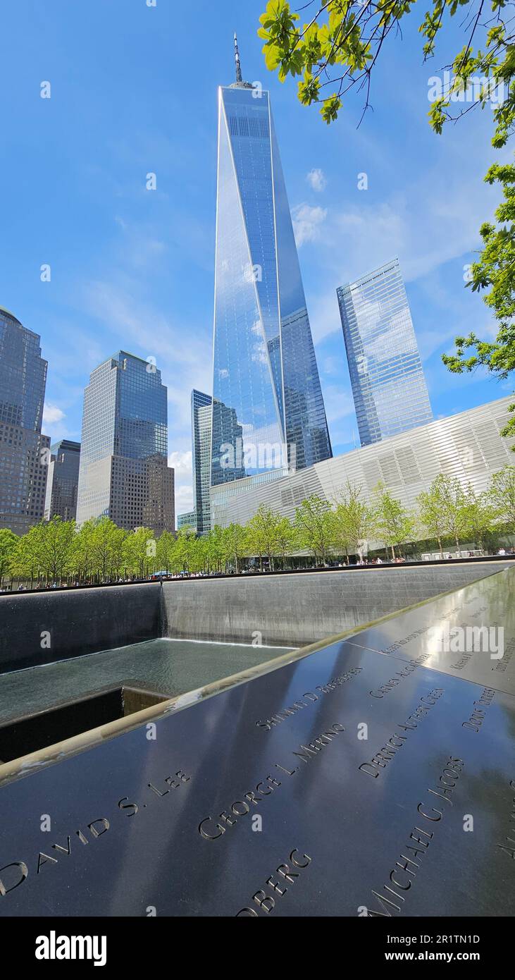 One World Trade Center and Memorial Stock Photo - Alamy
