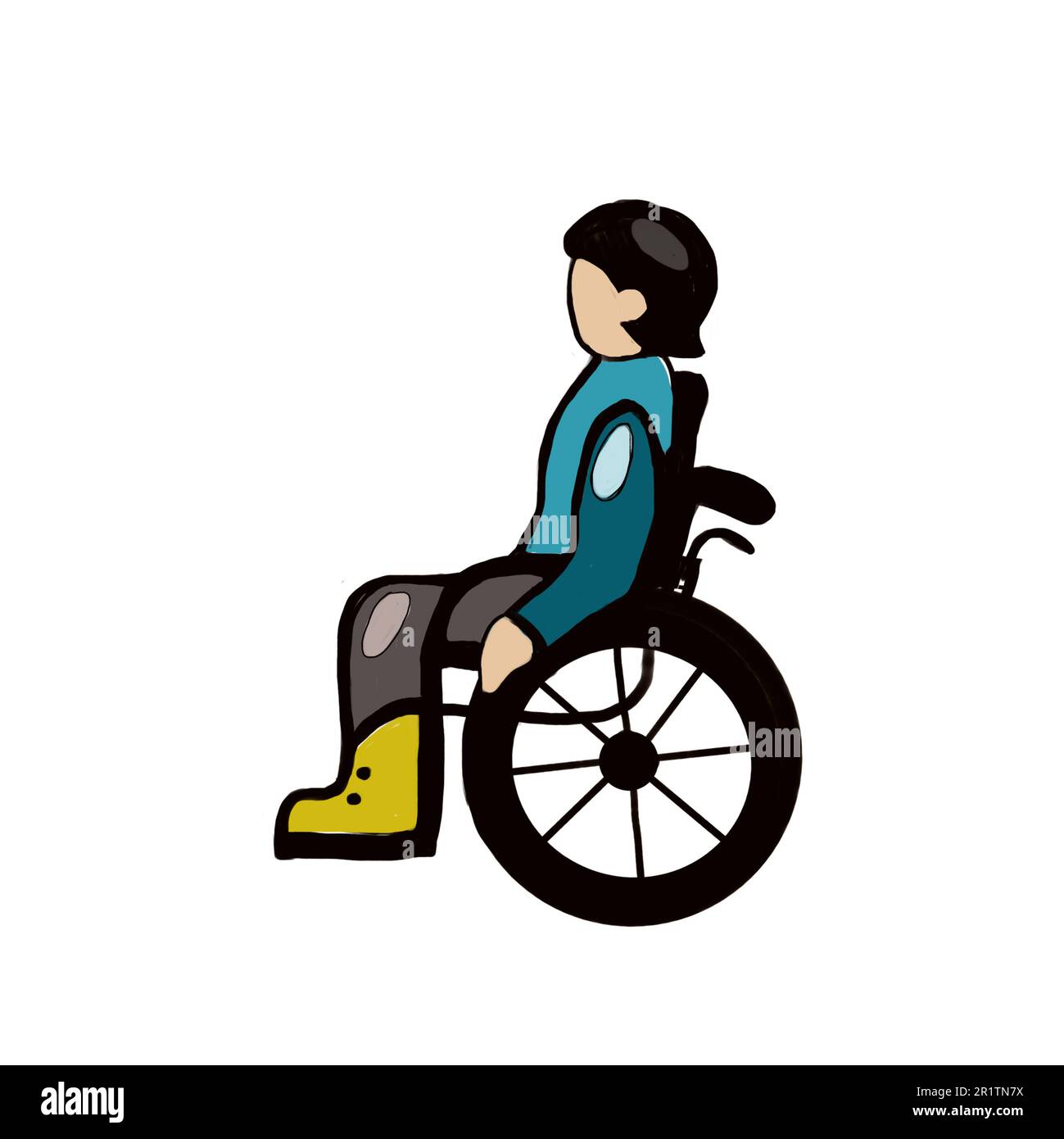 City wheelchair Cut Out Stock Images & Pictures - Alamy