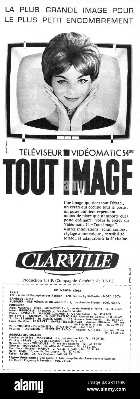 Clarville french tv ad hi-res stock photography and images - Alamy