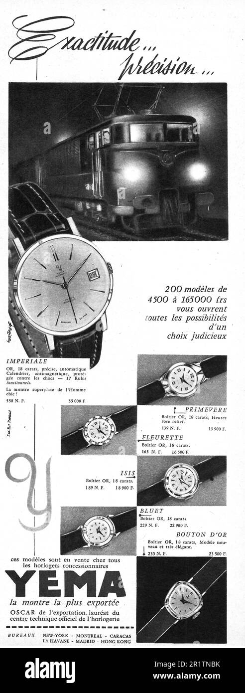 Yema watch hi-res stock photography and images - Alamy