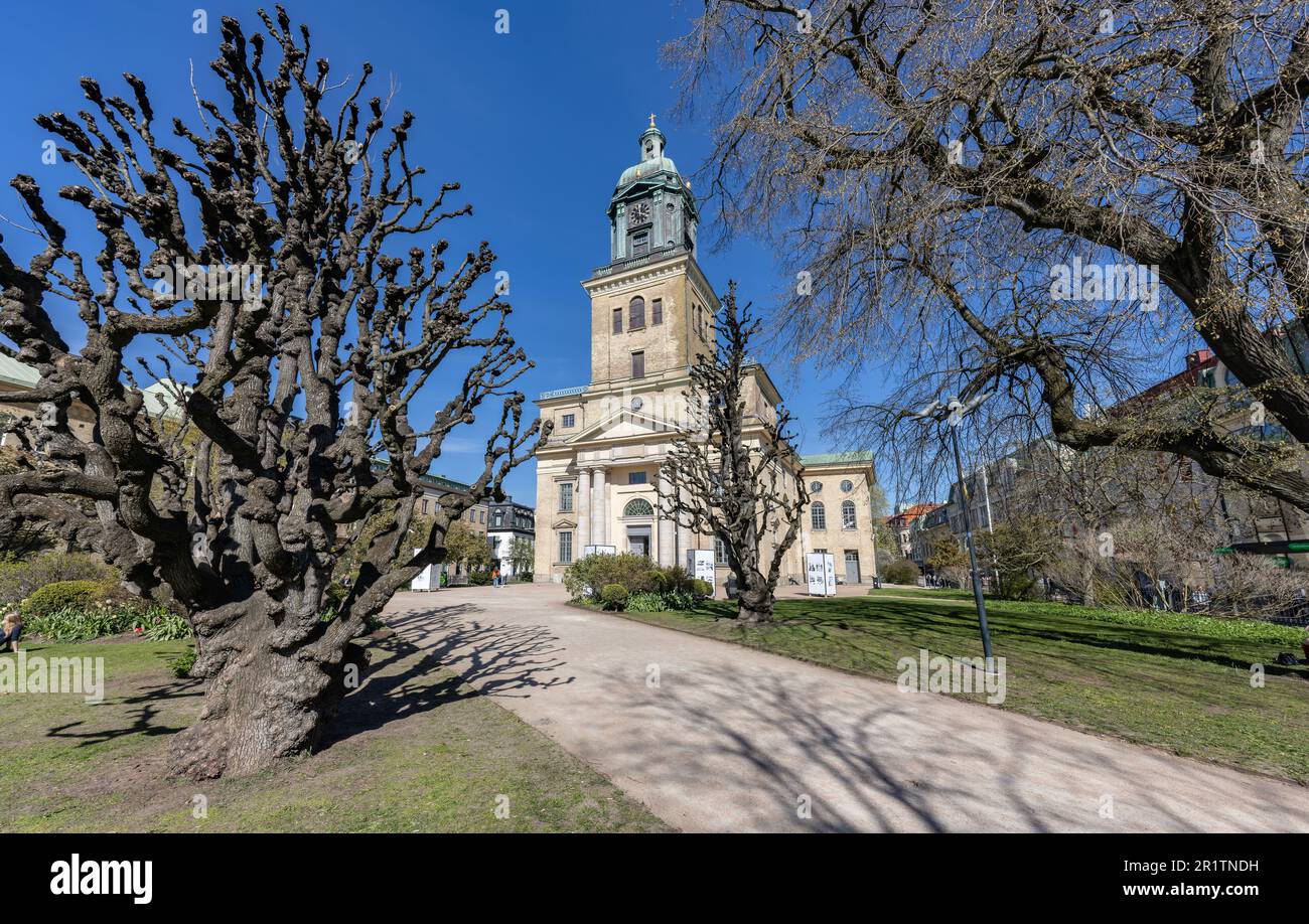 Classicist style Goteborg Domkyrkan, Gothenburg Cathedral in Kyrkogatan ...