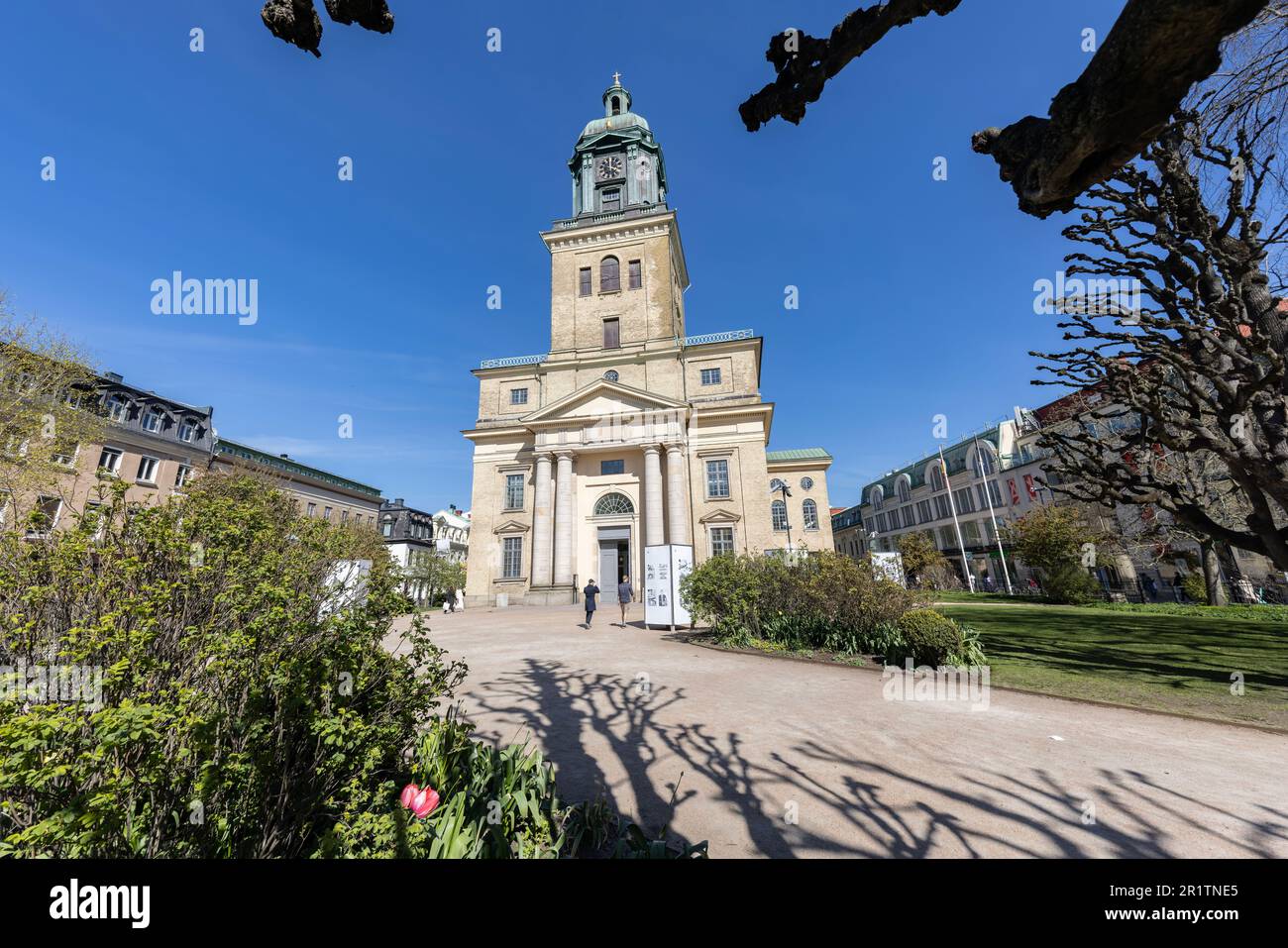 Classicist style Goteborg Domkyrkan, Gothenburg Cathedral in Kyrkogatan ...