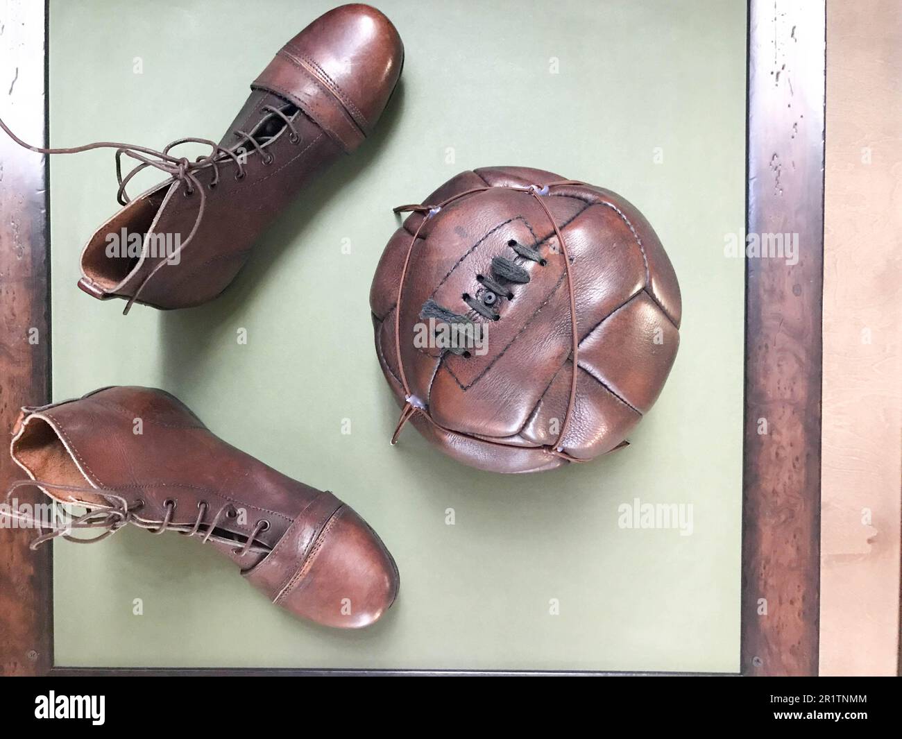 Retro football boots hi-res stock photography and images - Alamy