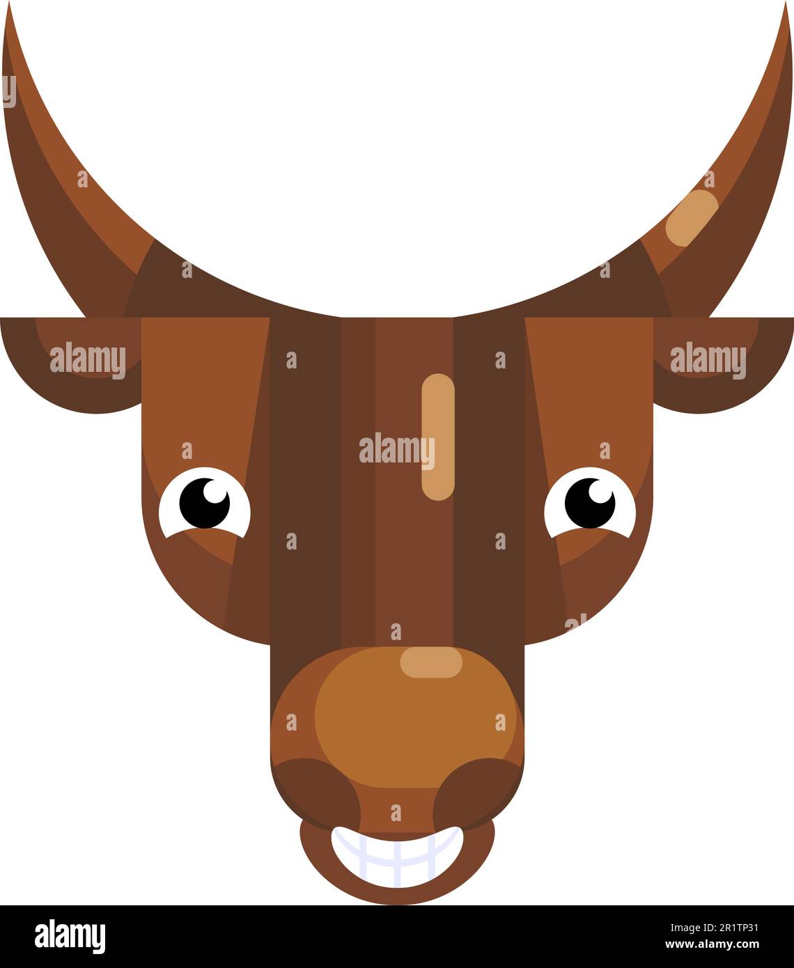 Bull cow head smiling isolated hi-res stock photography and images - Alamy