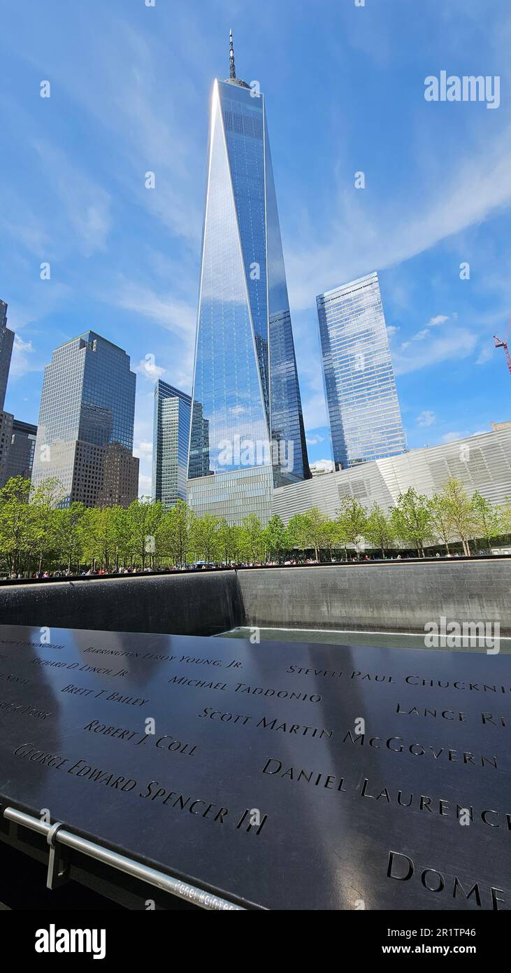 One World Trade Center and Memorial Stock Photo - Alamy