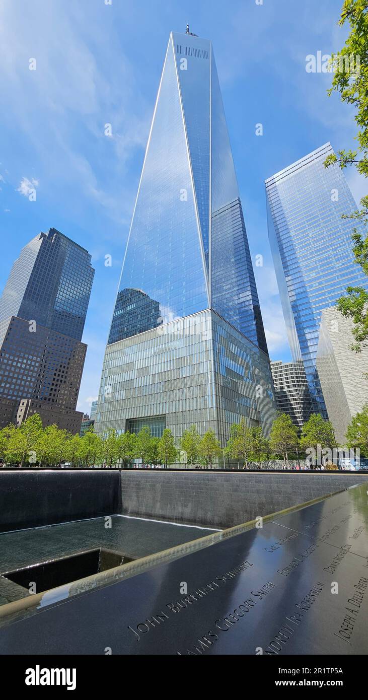 One World Trade Center and Memorial Stock Photo - Alamy