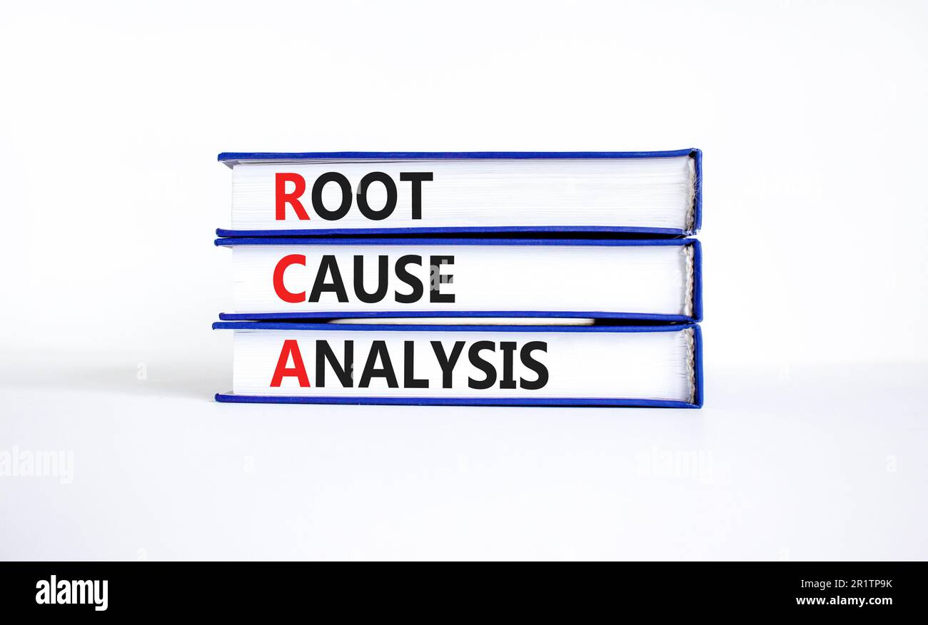 RCA root cause analysis symbol. Concept words RCA root cause analysis ...