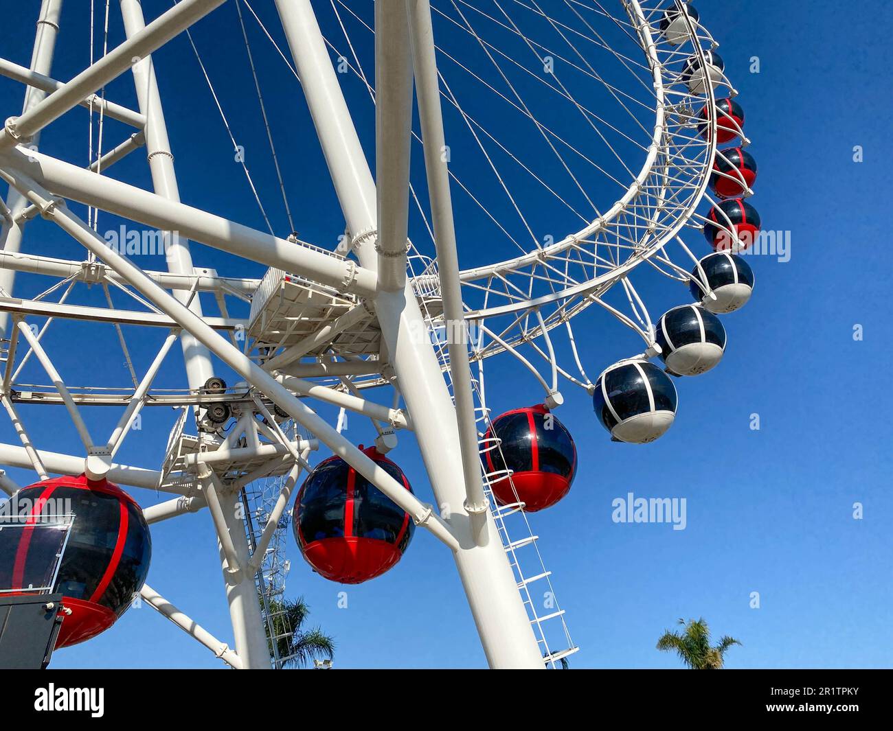 Colored ferris wheel close-up Stock Photo - Alamy