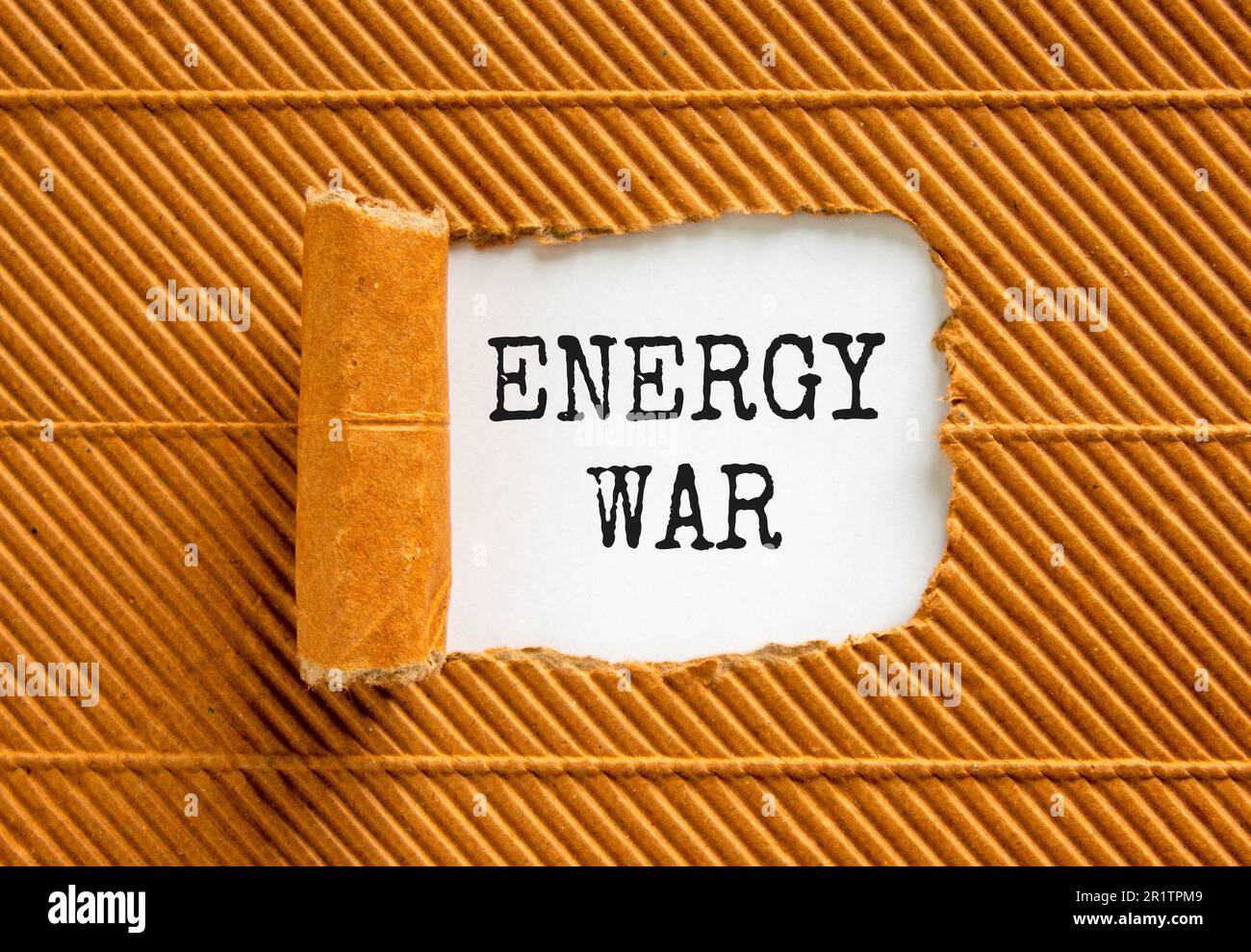 Energy war symbol. Concept words Energy war on beautiful white paper ...