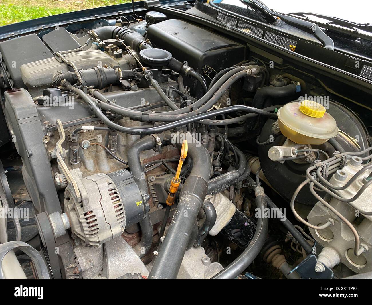 cables bitten by a marten in a car in more detail a lambda probe. gnaw ...