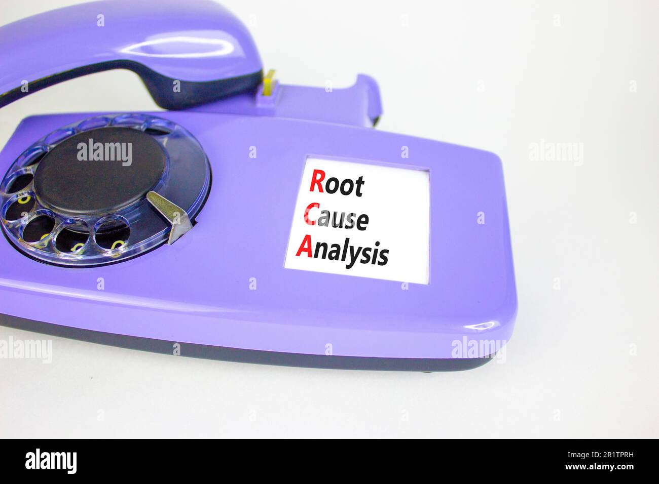 RCA root cause analysis symbol. Concept words RCA root cause analysis ...