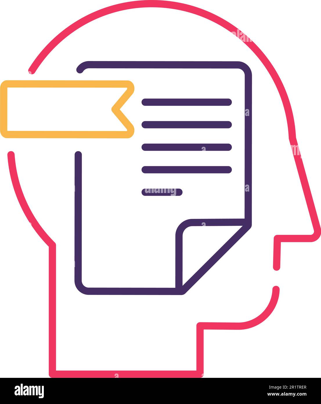 Personal data, individual information linear vector icon. Identity ...
