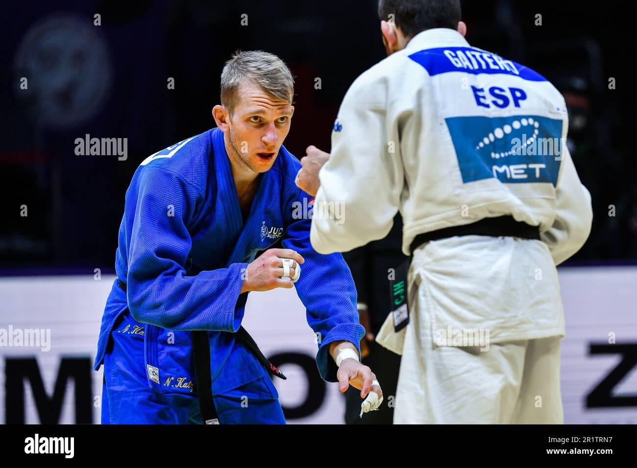 Doha, Qatar, 8 May 2023. Nathan Katz of Australia competes against ...