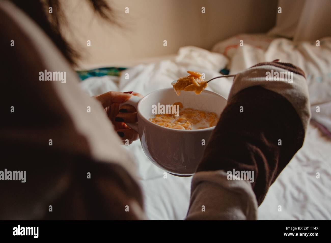 Healthy breakfast multigrain flakes hi-res stock photography and images ...