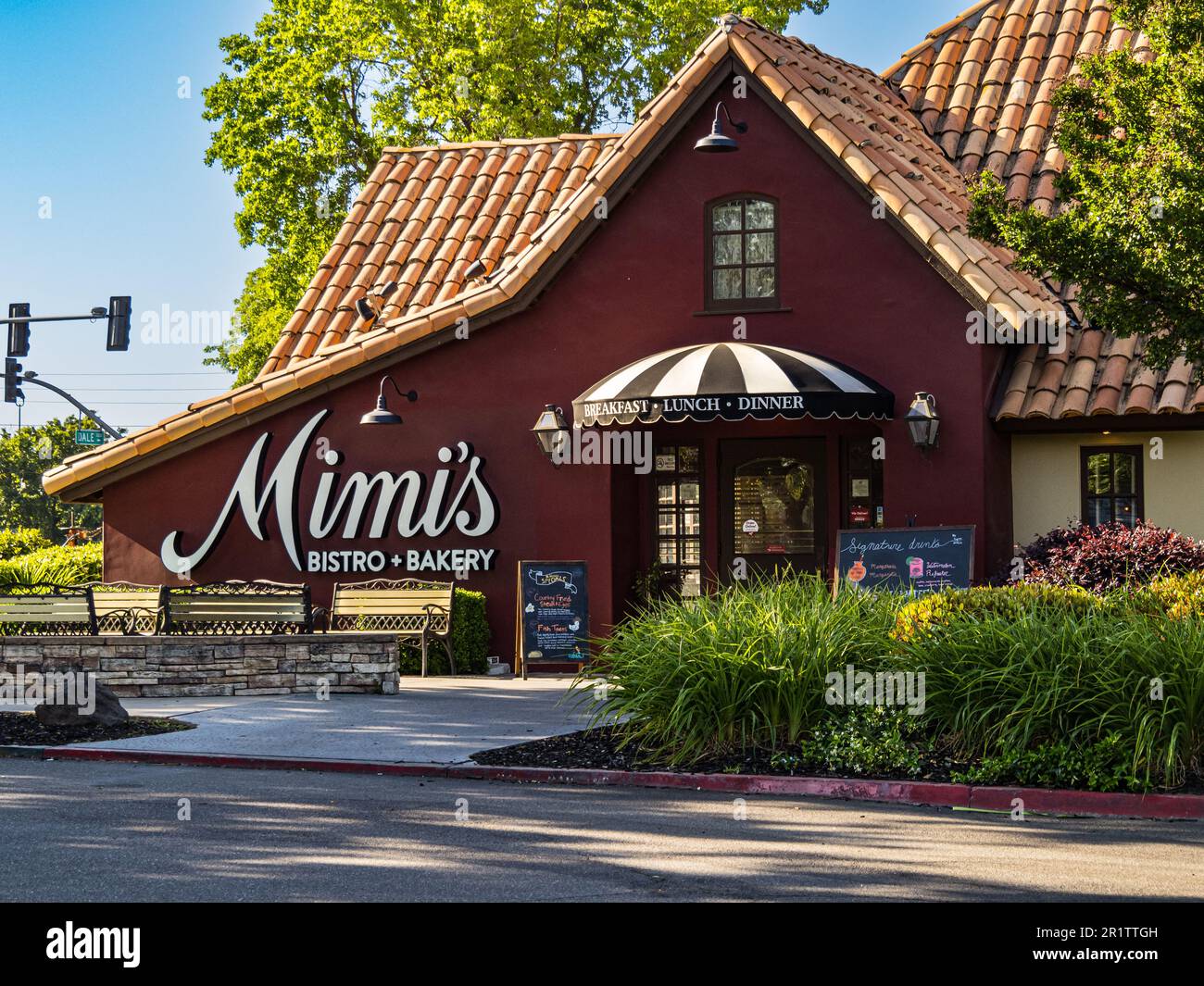 A renamed Mimi's Bistro and Bakery in Modesto California USA Stock ...