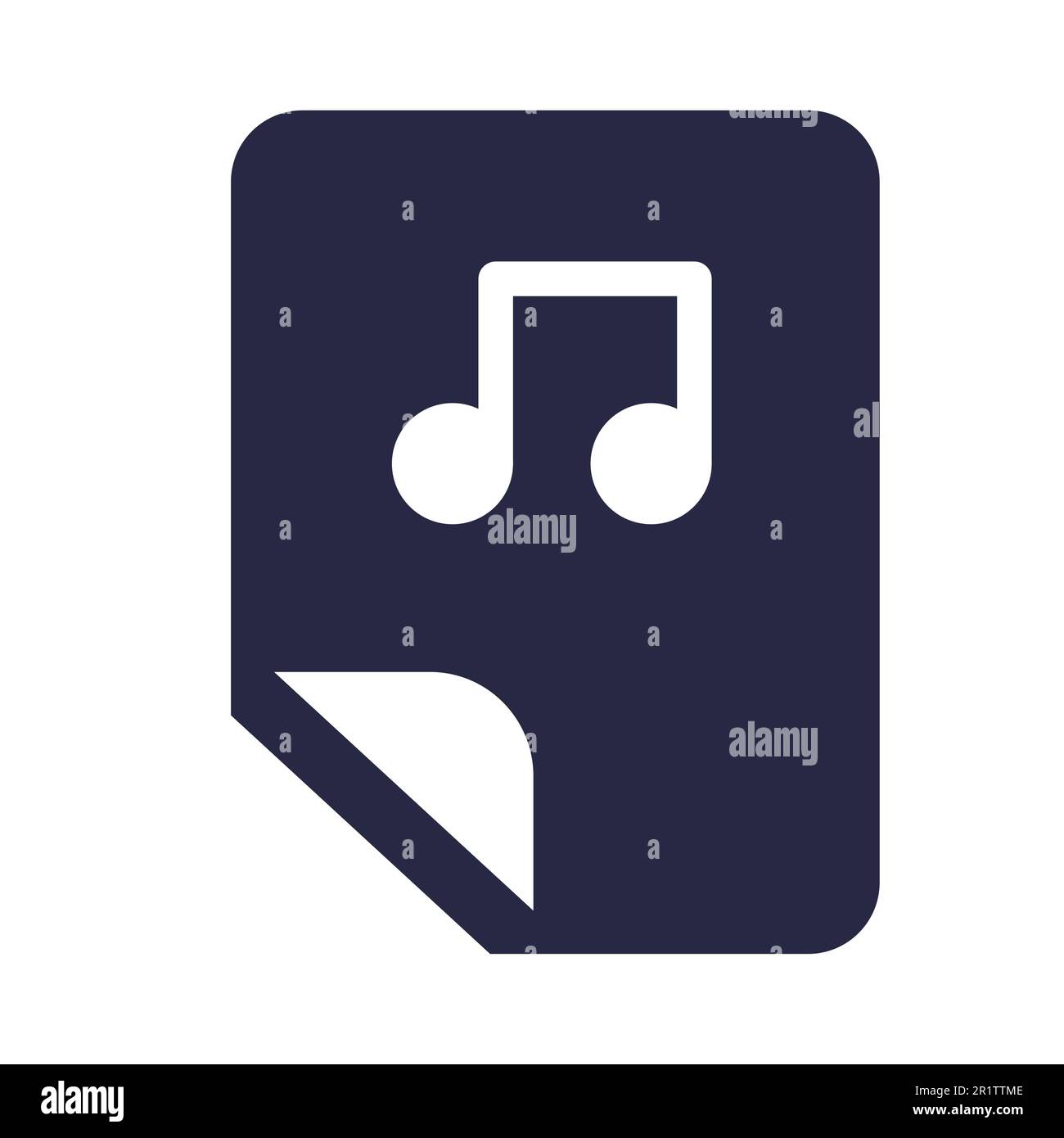 Audio electronic file symbol glyph vector illustration. Music playlist ...