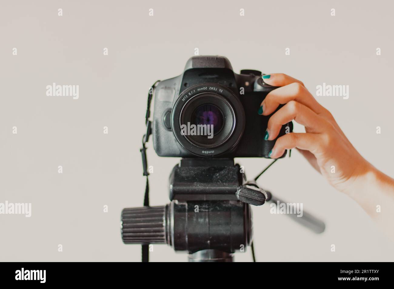 pressing the shot button Stock Photo - Alamy