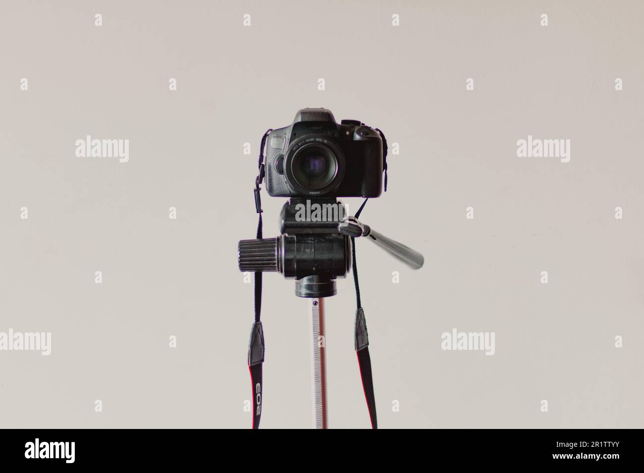 professional camera standing on a tripod Stock Photo - Alamy