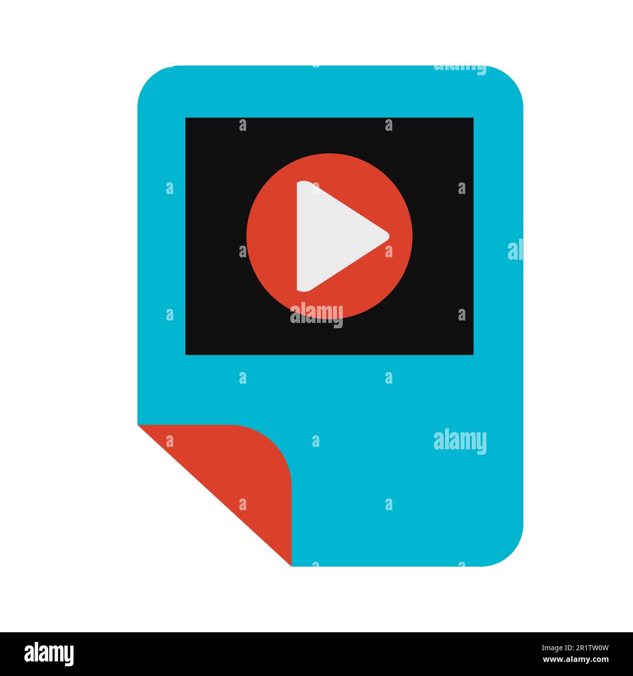 Multimedia electronic file symbol glyph vector illustration. Video ...