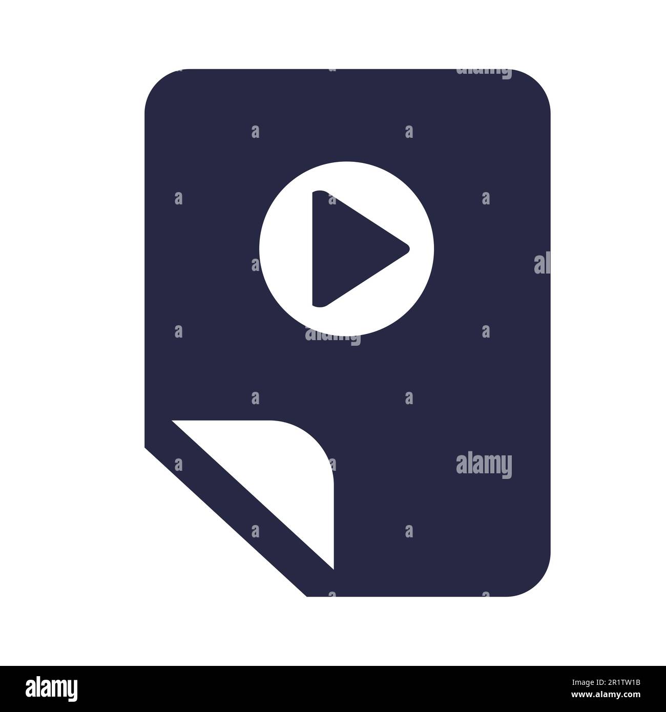 Multimedia Electronic File Symbol Glyph Vector Illustration Video Storage And Management Icon