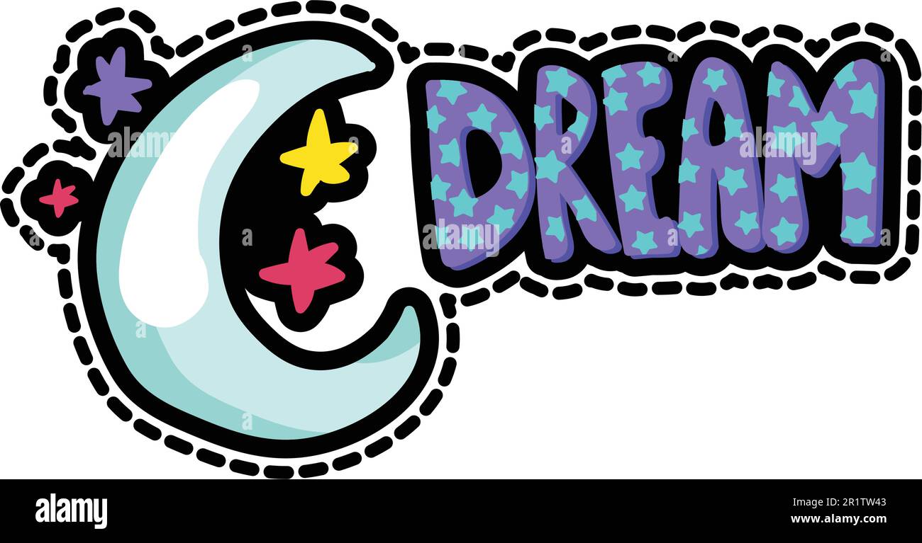 The Word Dream In Bubble Letters