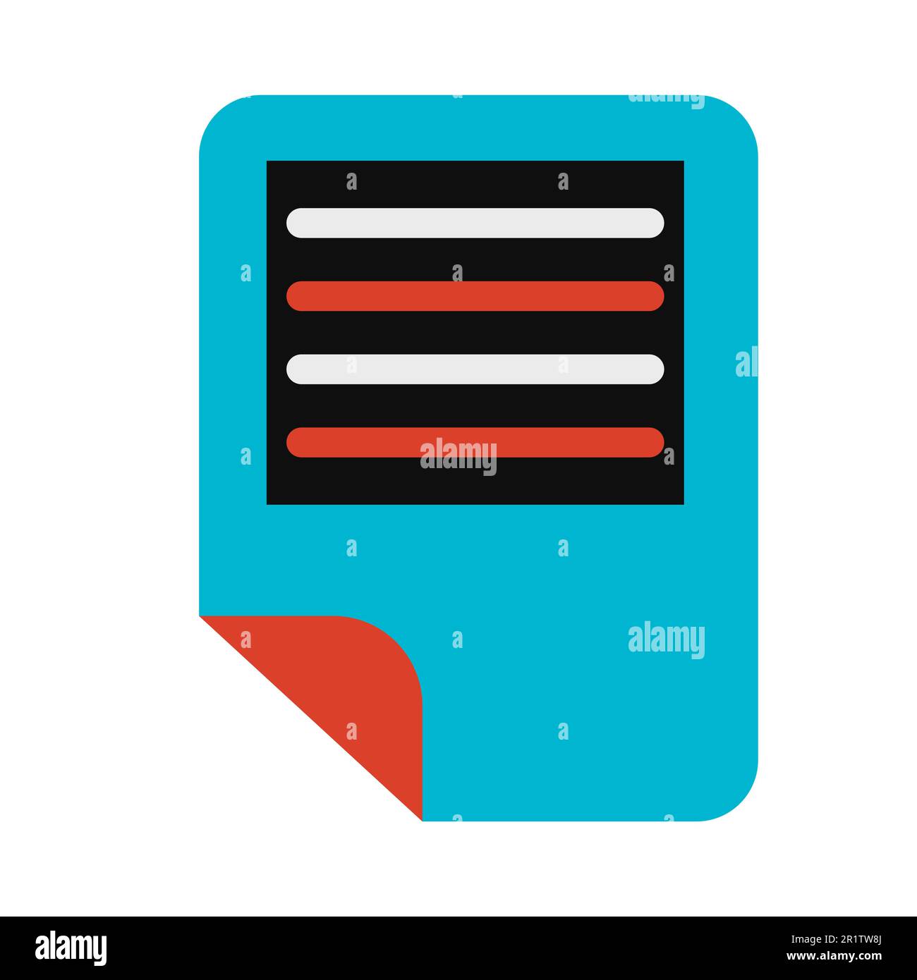 Electronic text document symbol glyph vector illustration. Files organization, doc, notepad icon ...