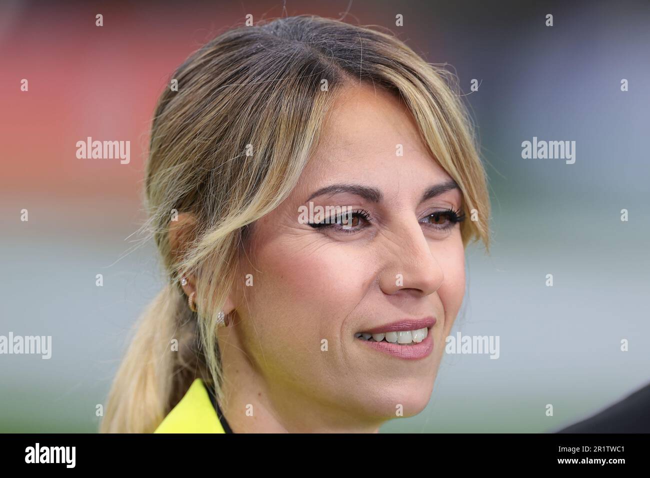 Milan, Italy, 10th May 2023. Giulia Mizzoni Amazon Prime UEFA Champions ...
