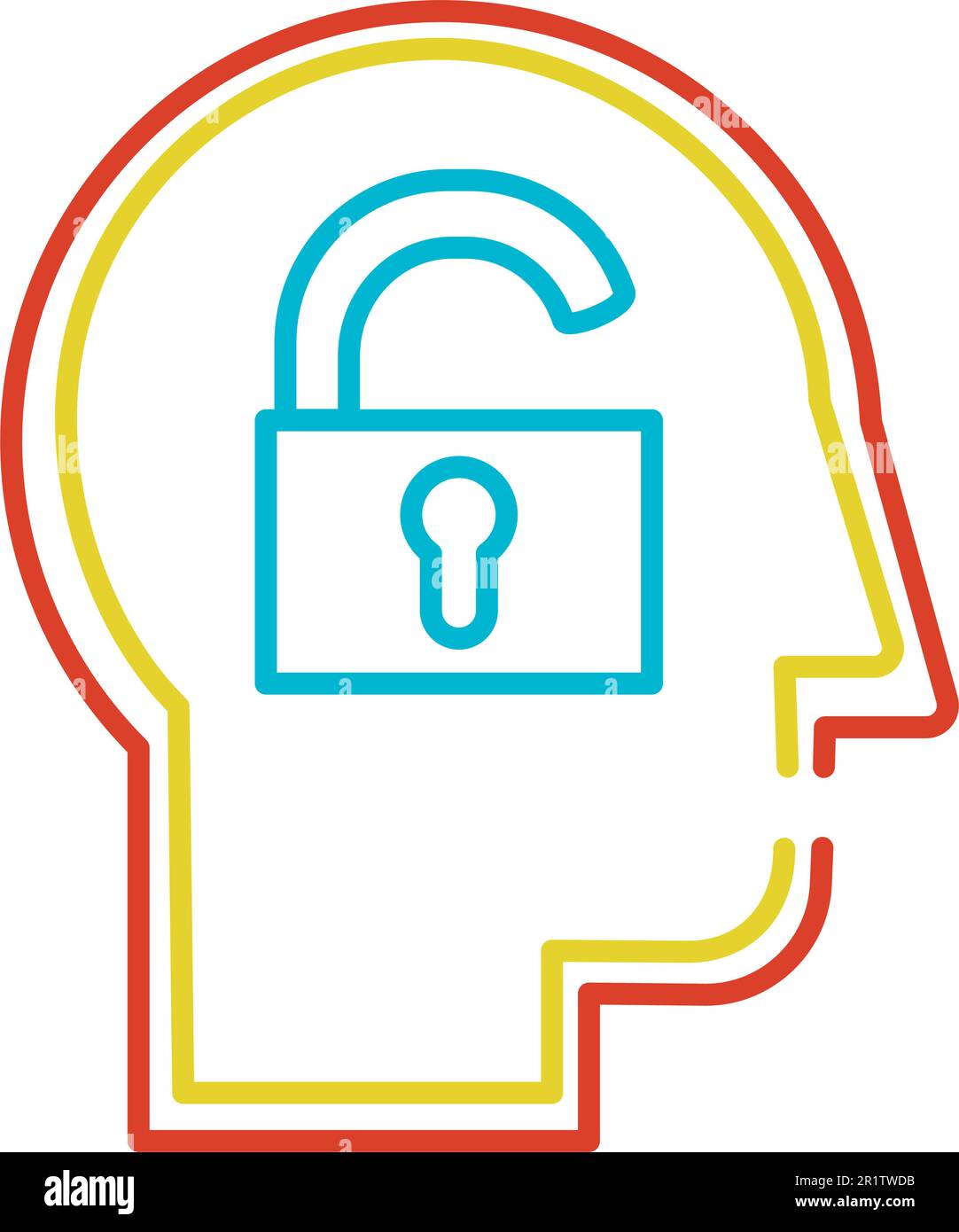 Extrovert personality type thin line vector icon. Human mind psychology ...