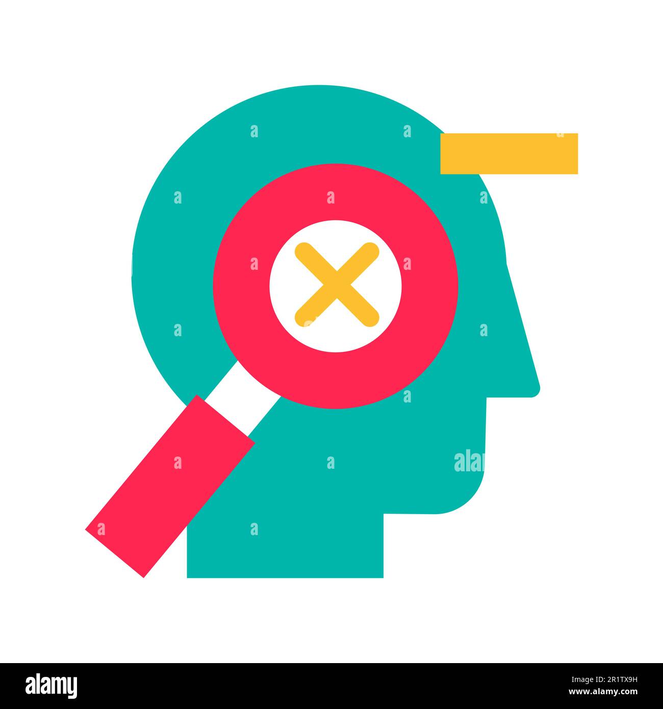 Mistakes correction flat vector pictogram on white background. Error ...