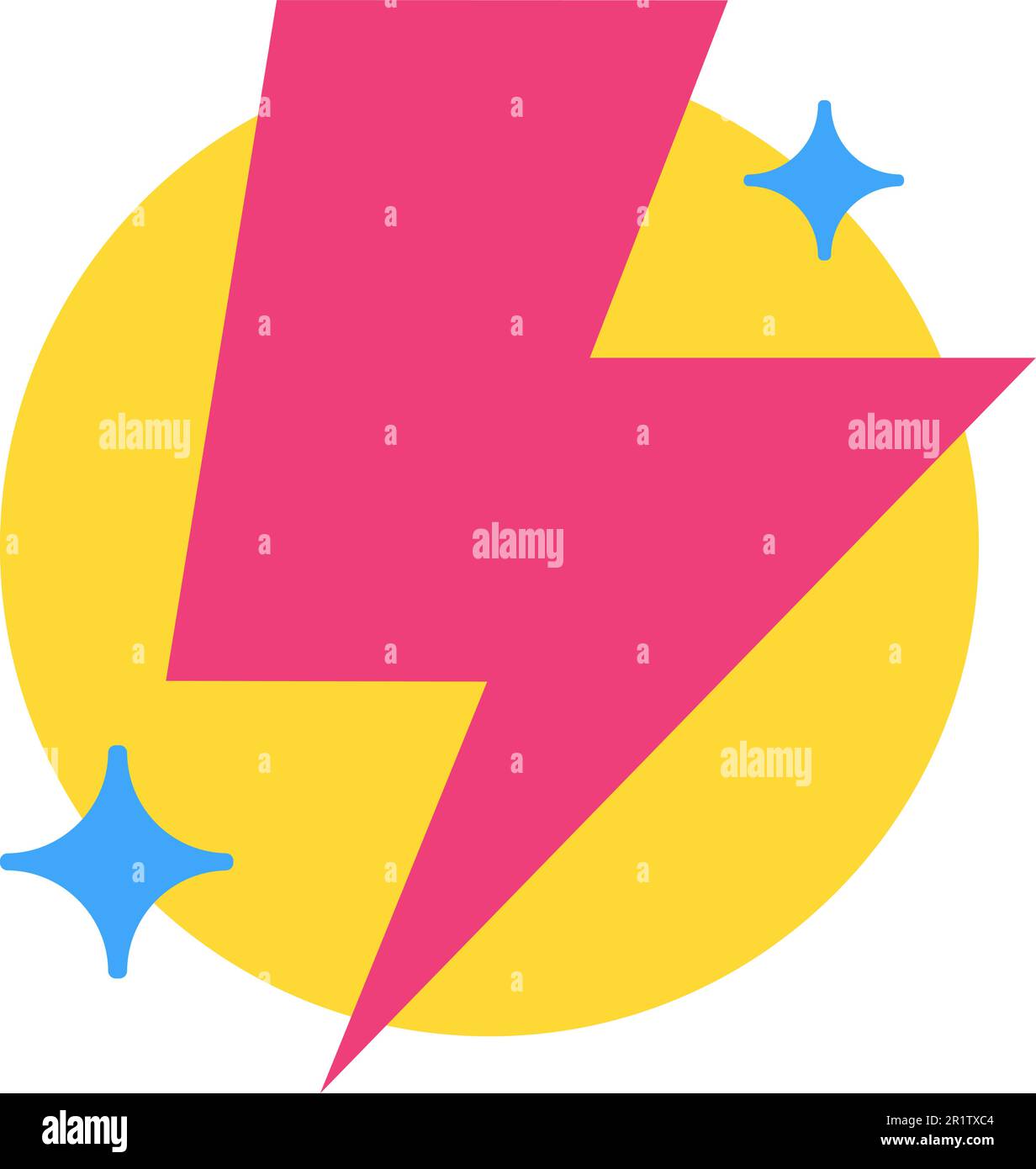 Lightning bolt, thunder flat icon. Electricity, voltage sign. Hero ...