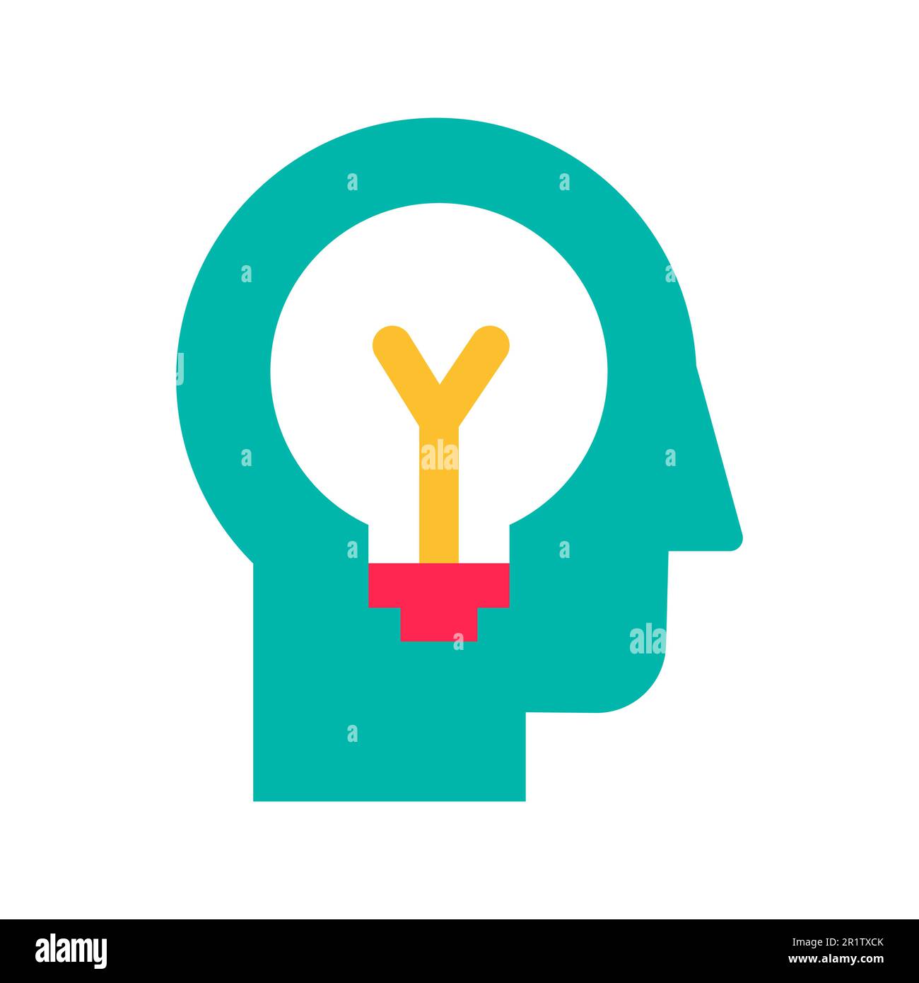 Idea generation and brainstorming flat vector icon. Ideation, solution ... Idea generation and brainstorming flat vector icon. Ideation, solution ...