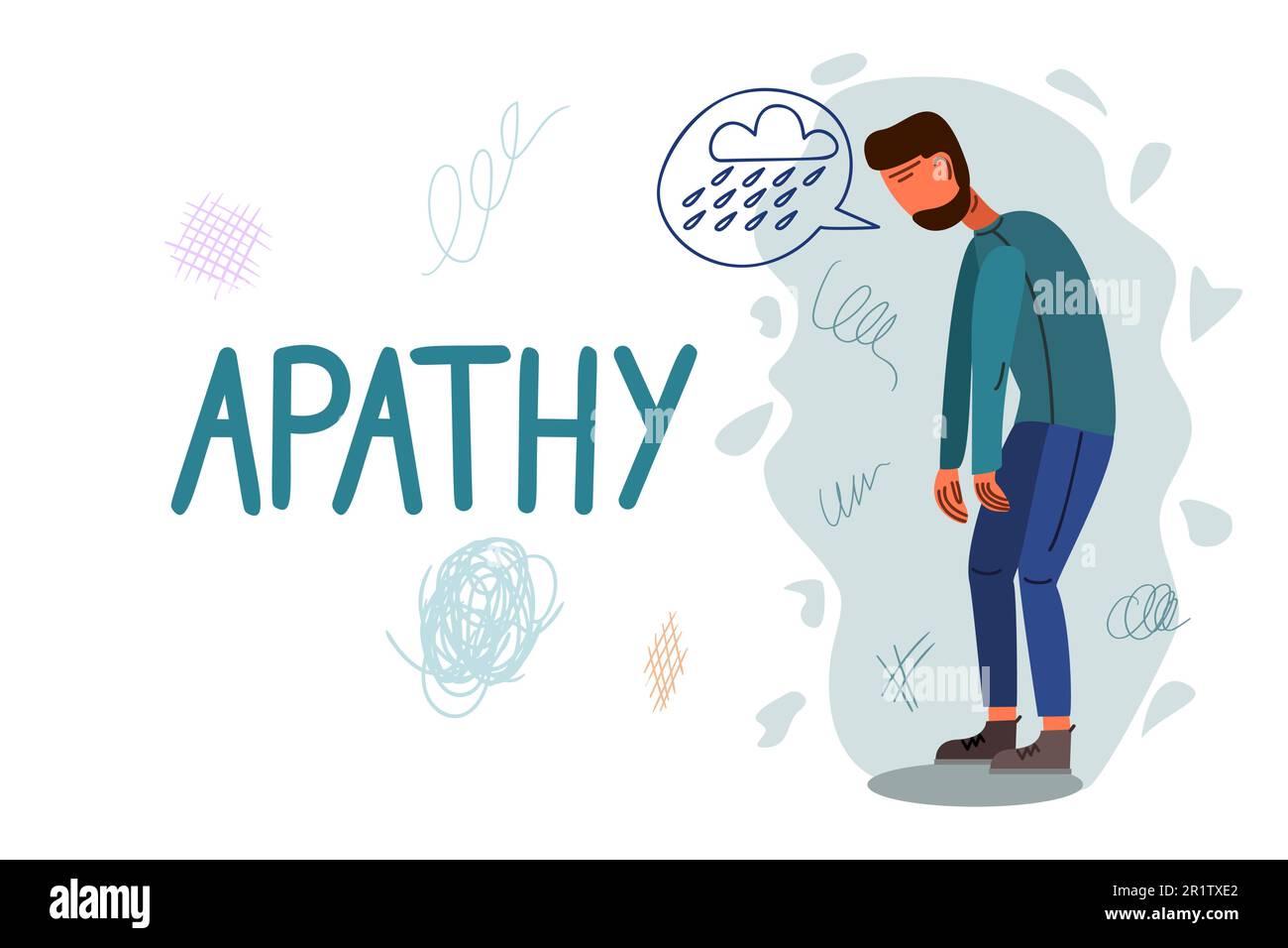 Melancholy horizontal Stock Vector Images - Alamy