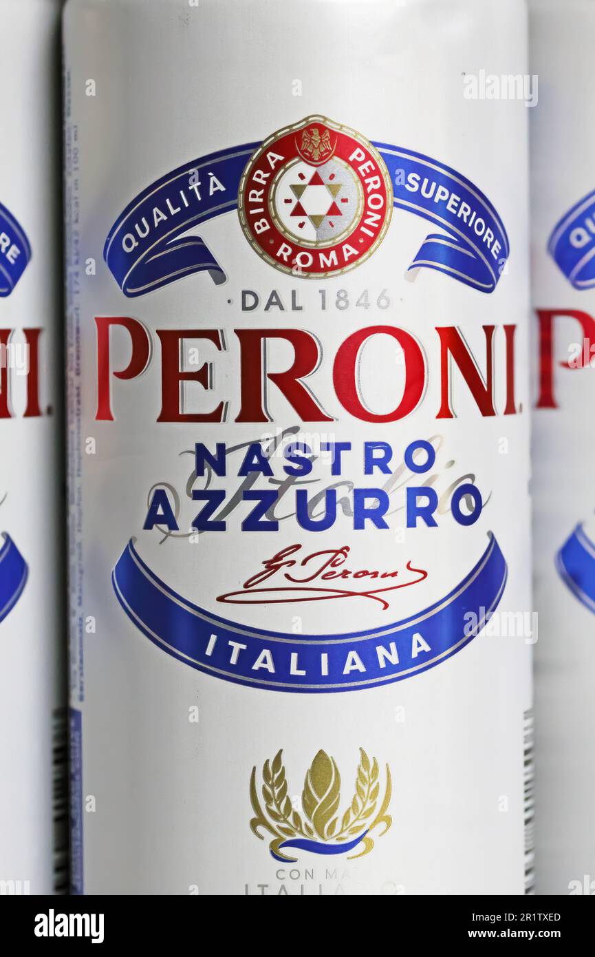 Peroni beer logo hi-res stock photography and images - Alamy