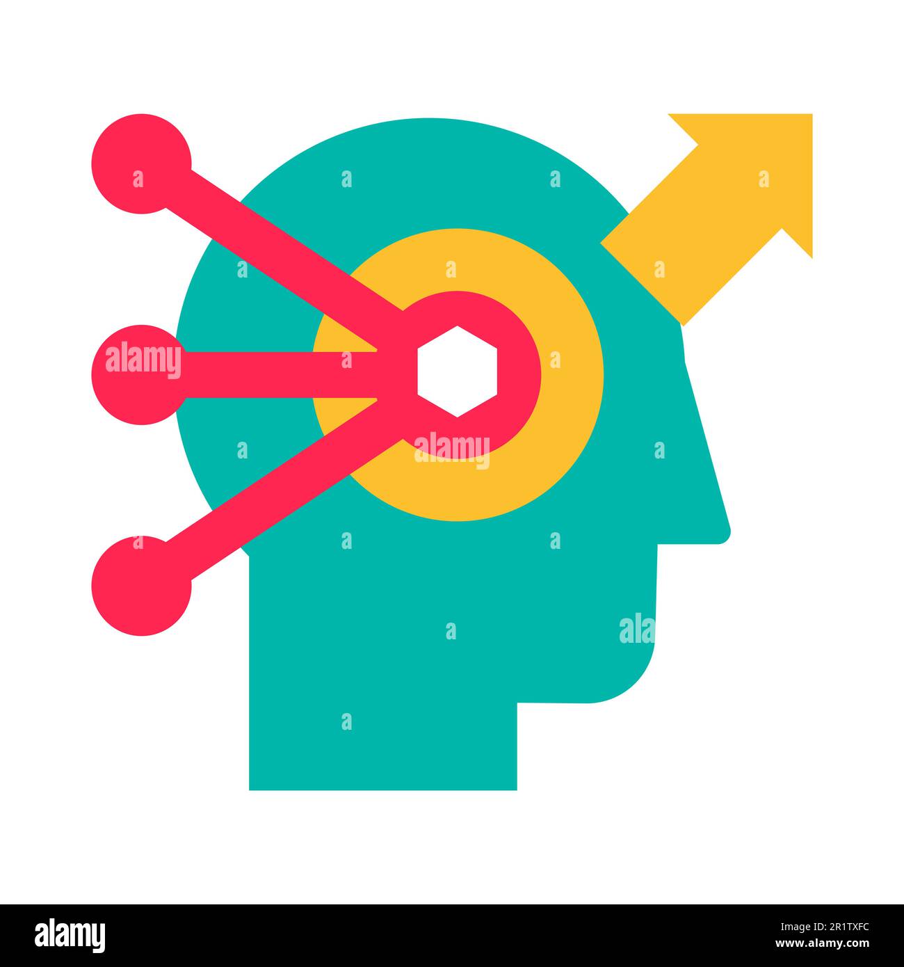 Problem solving and analysis flat vector icon. Brainstorming, data ...