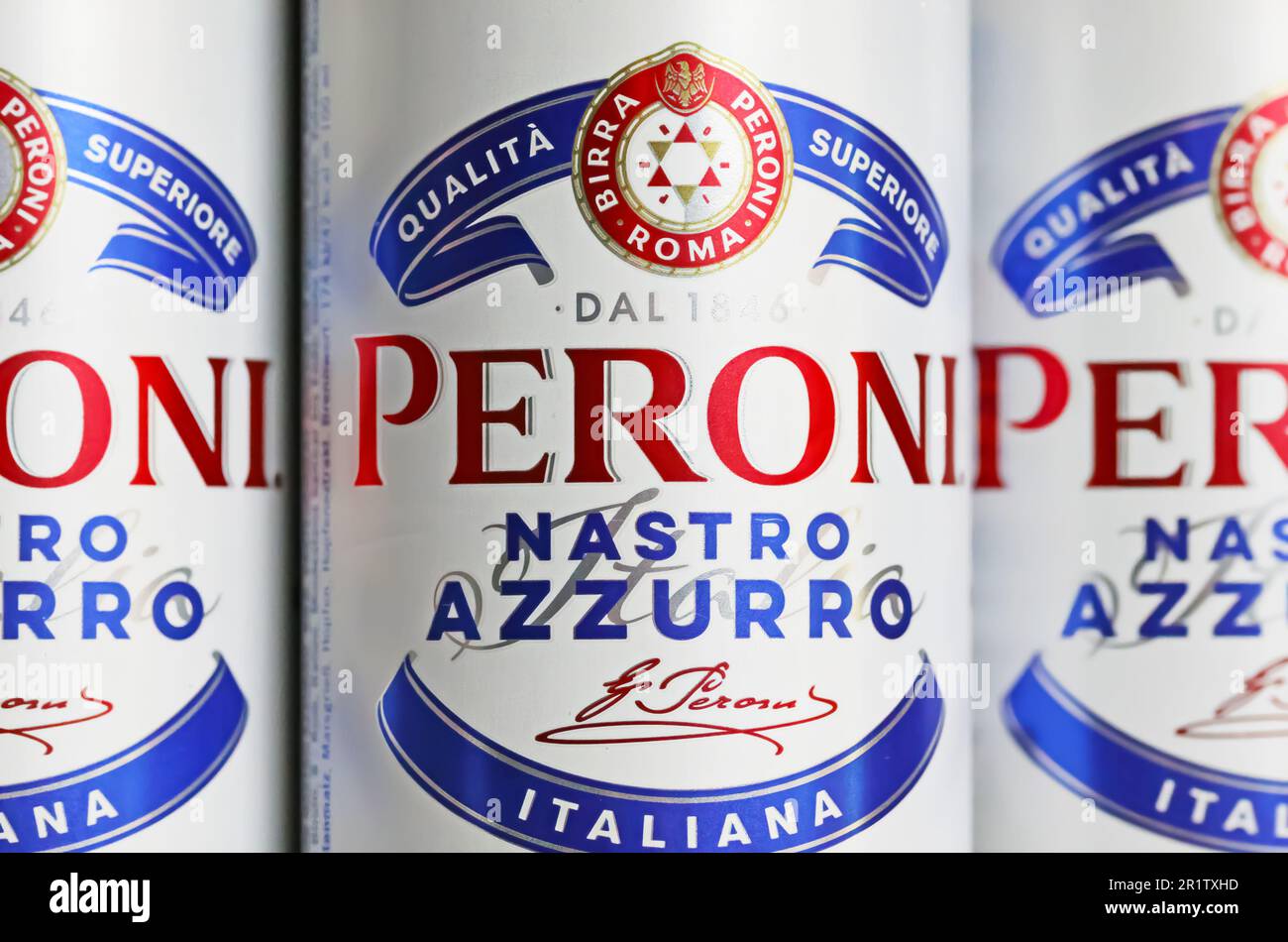 Peroni beer logo hi-res stock photography and images - Alamy