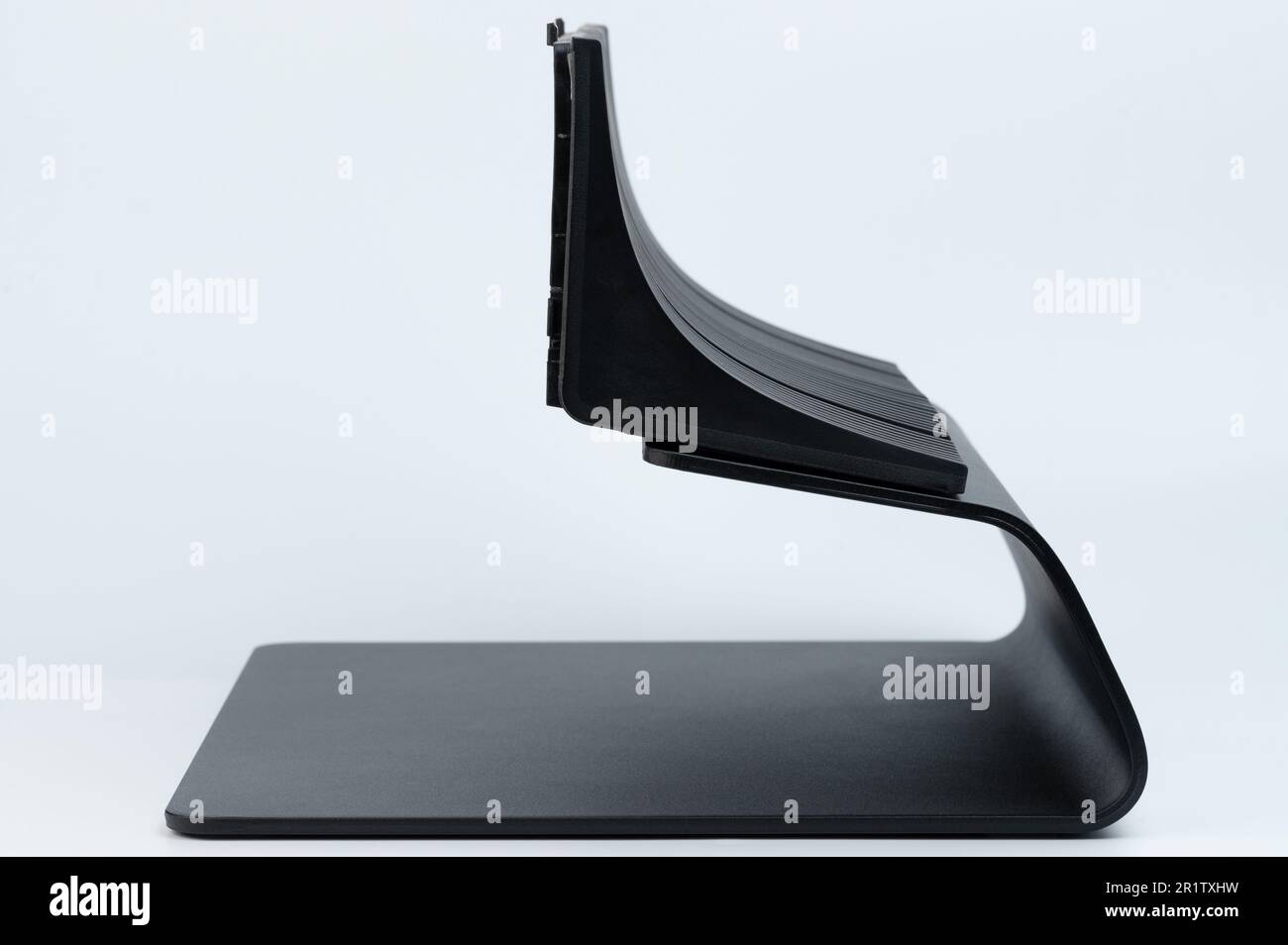 Metal tv binding mount side view isolated on white studio background ...