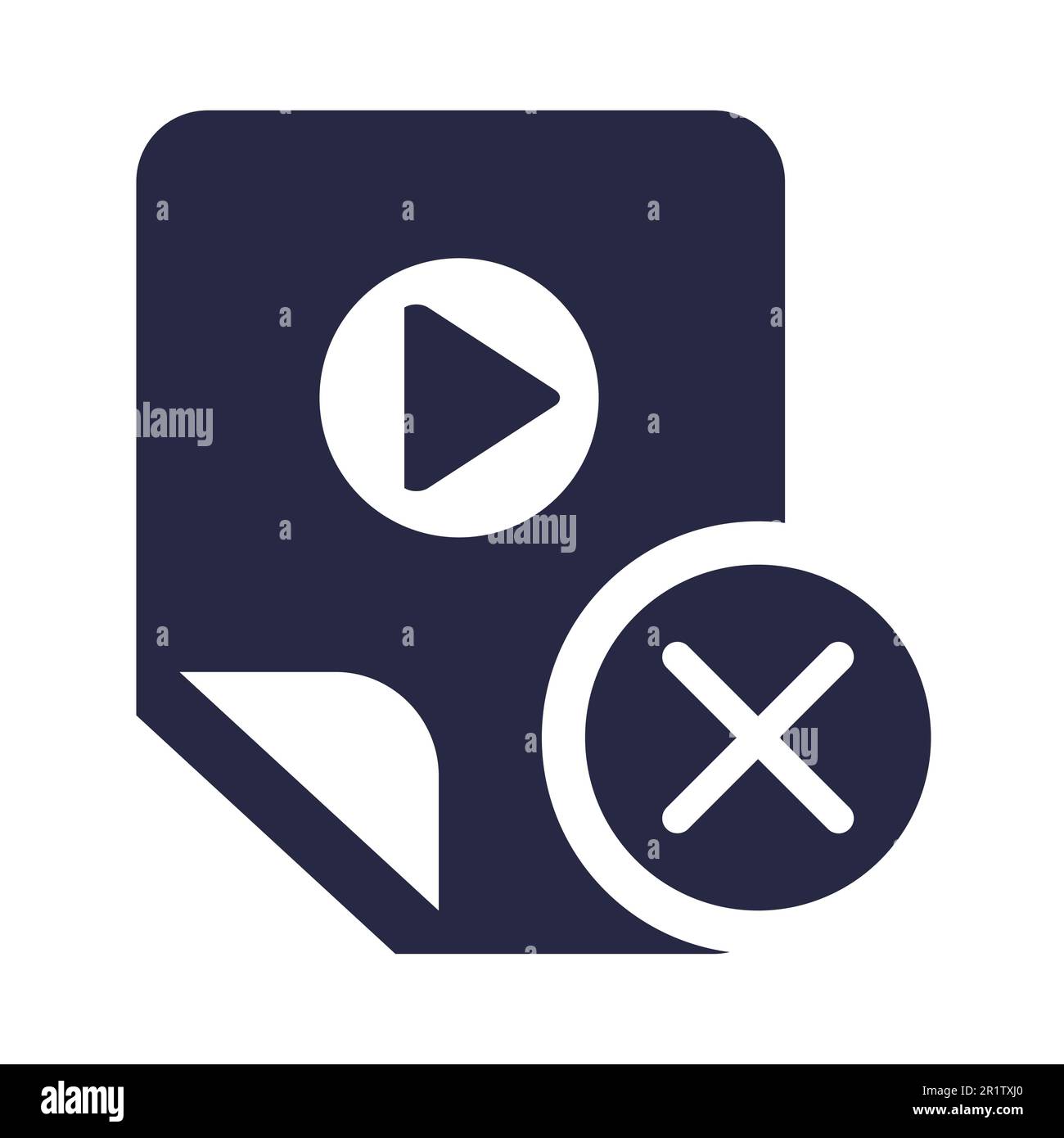 Multimedia player removal, app deletion glyph icon. Monocolor pictogram ...