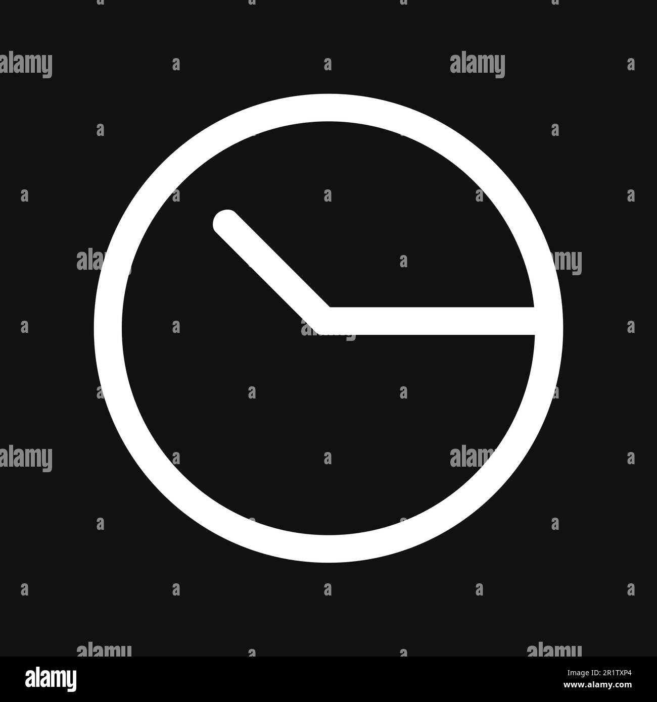 Clock with arrows thick line vector icon. Time measuring device ...