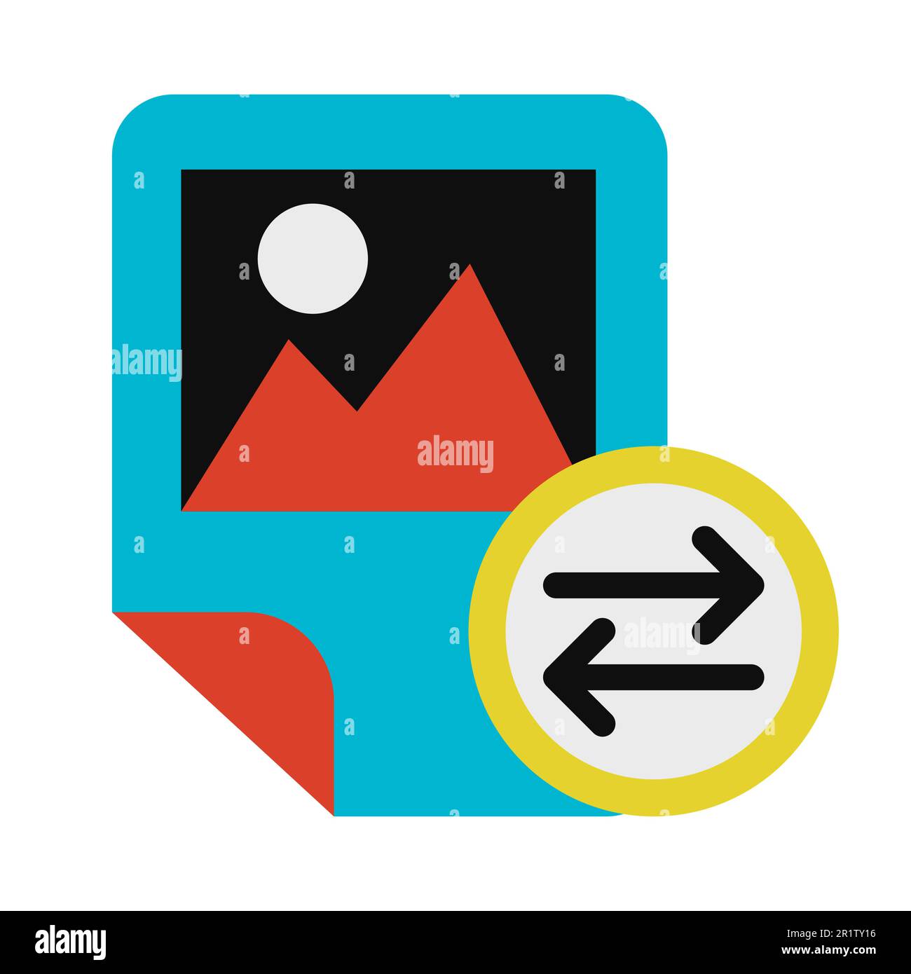 Image file exchange symbol glyph vector illustration. Digital gallery ...