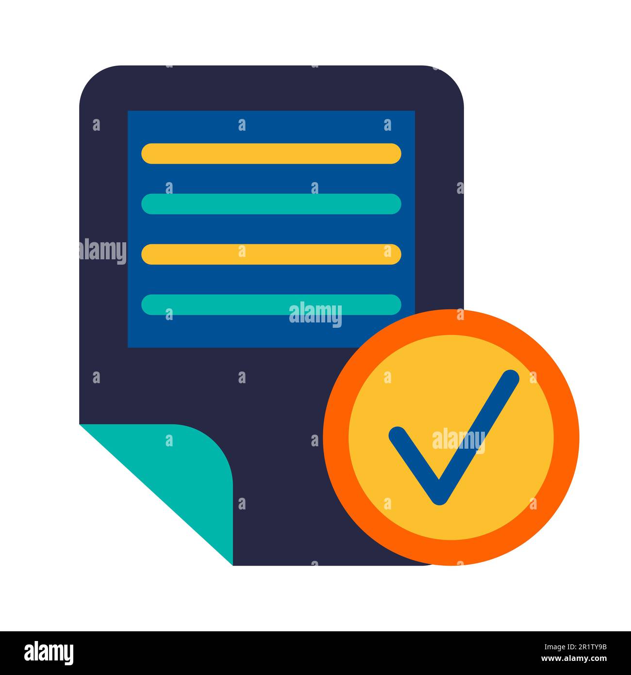 Electronic text document symbol glyph vector illustration. Online doc ...