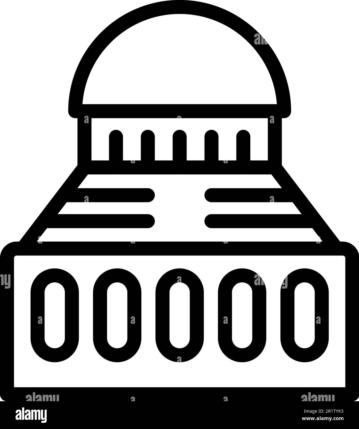 Jew building icon outline vector. Israel torah. David religion Stock ...