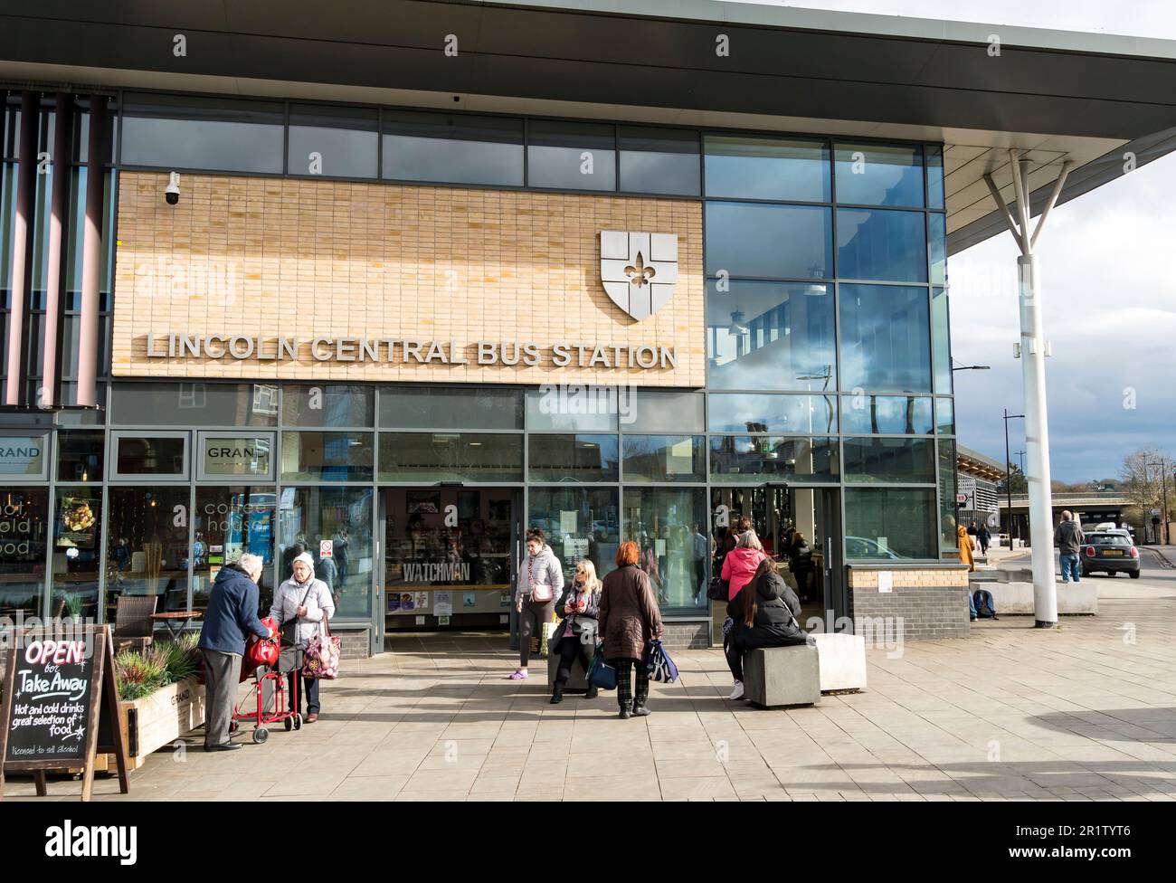 Lincoln central bus station main entrance and exit, Oxford street ...
