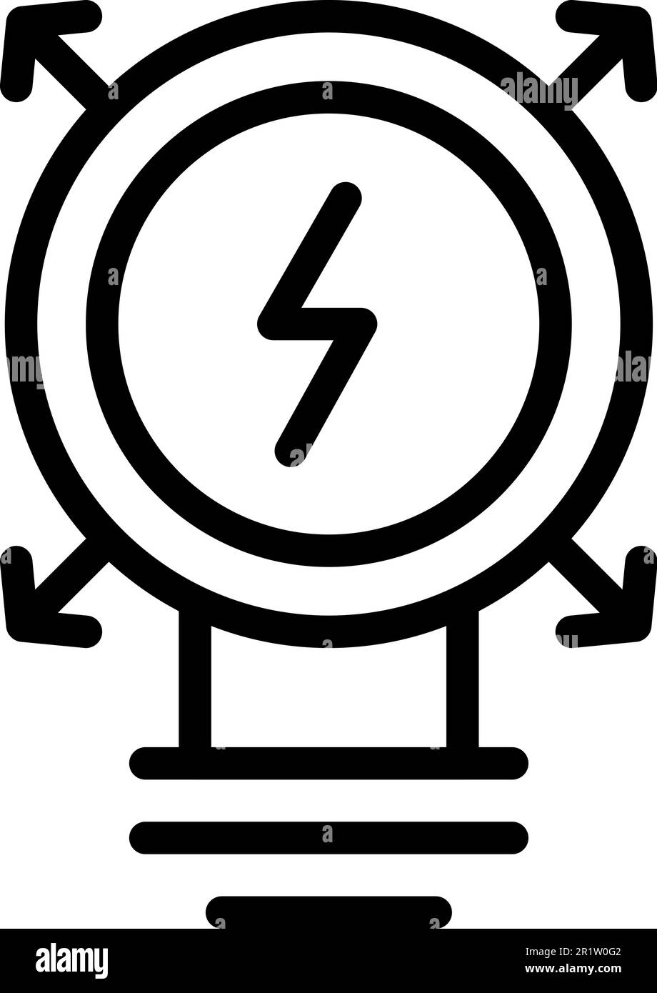 Boost idea icon outline vector. Report target. Air product Stock Vector ...