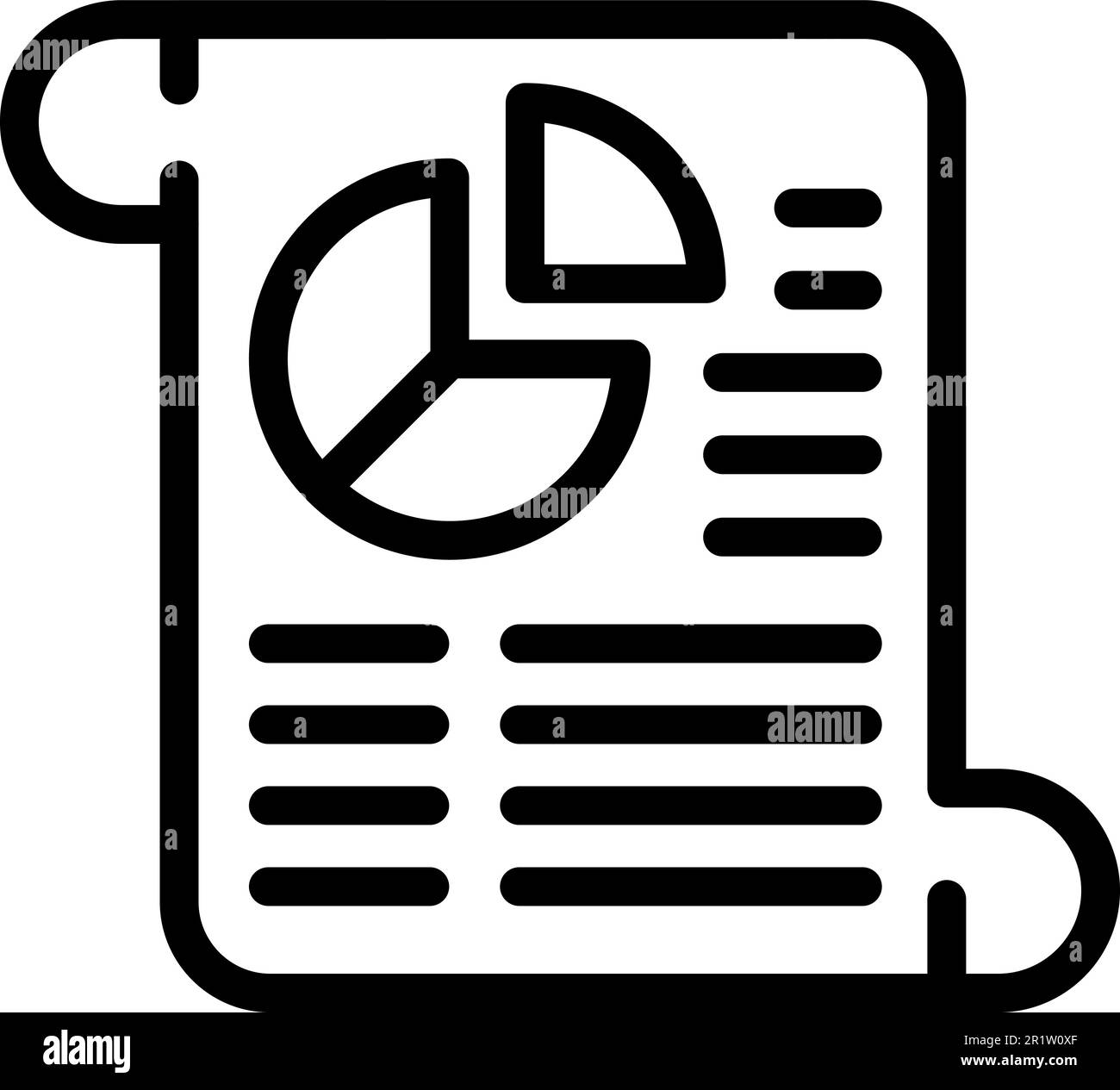 Project document icon outline vector. Idea report. Boost light Stock ...