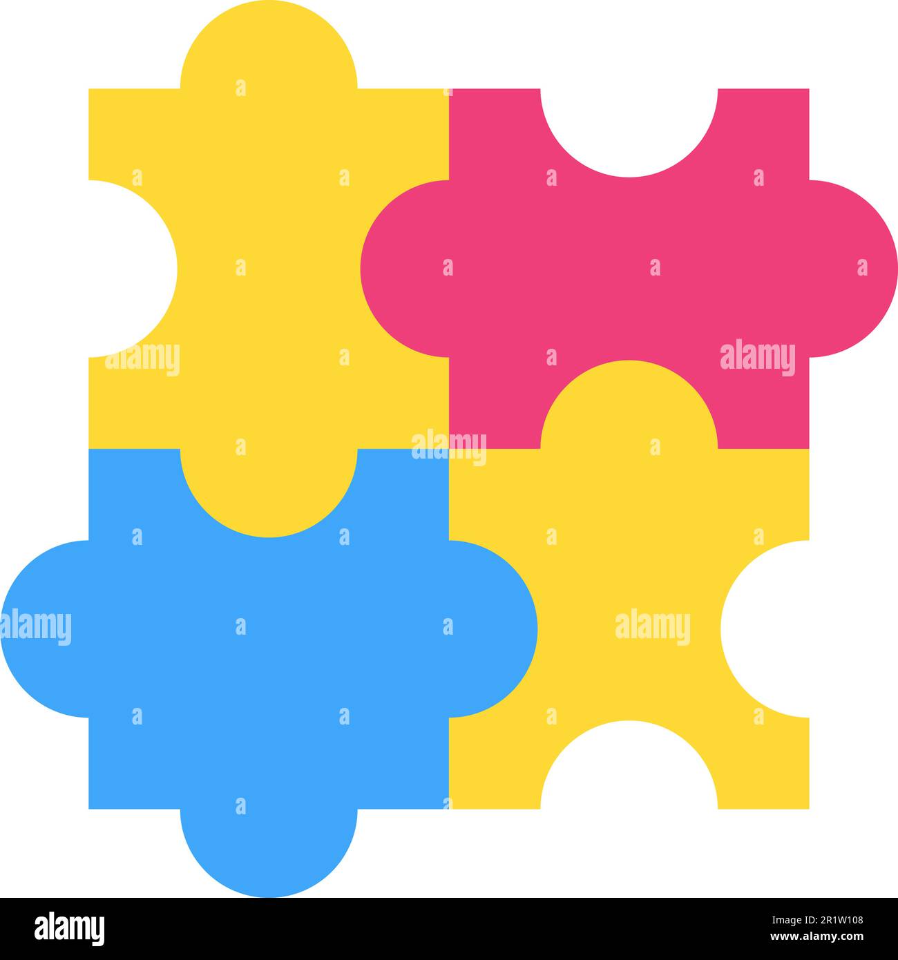 Logical thinking flat vector icon. Teamwork, collaboration, cooperation ...