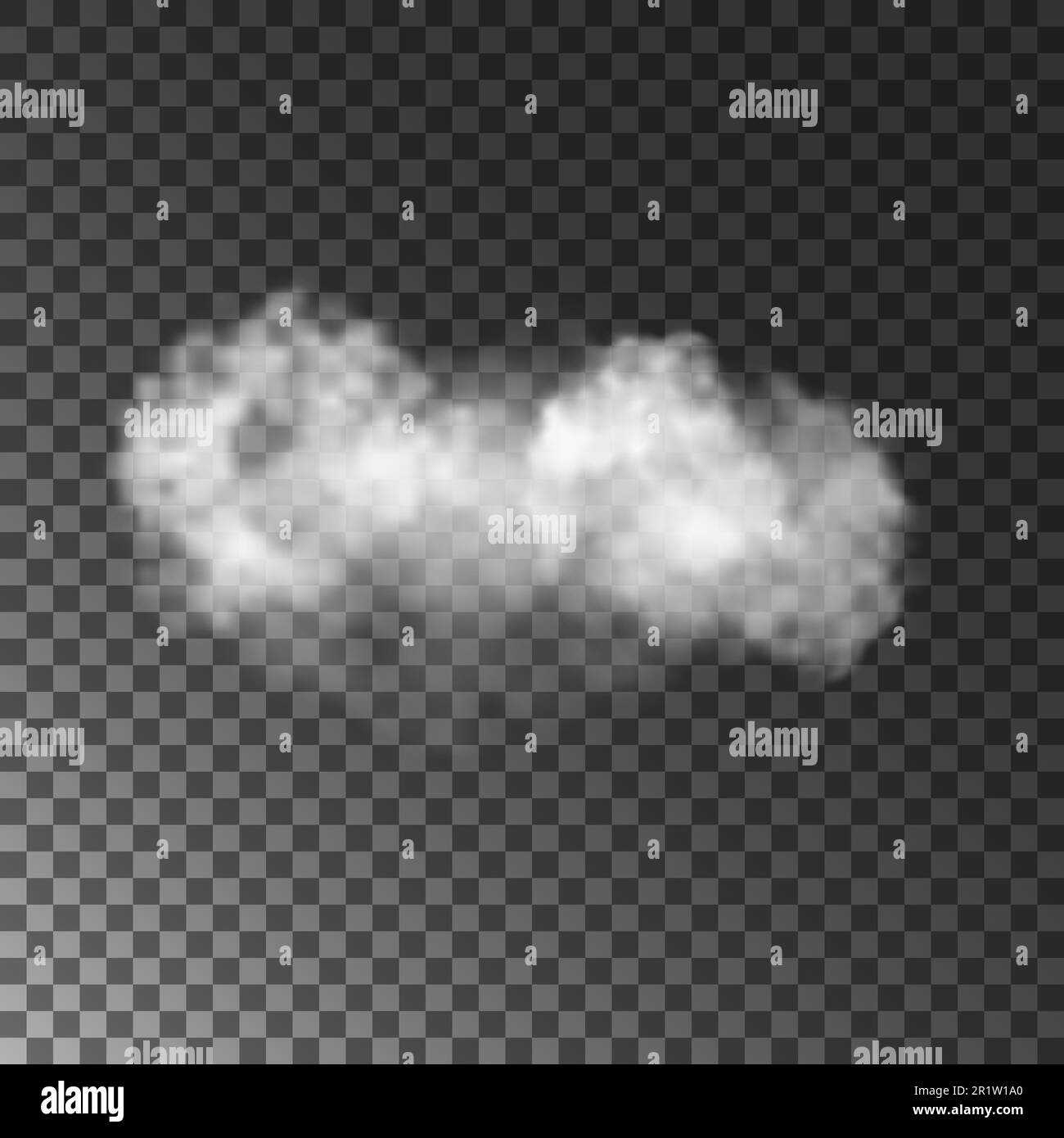 Realistic fog cloud isolated on transparent backdrop Stock Vector Image ...