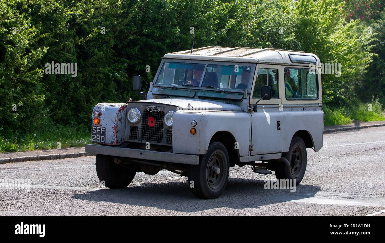 Stoke Goldington,Northants,UK - May 14th 2023. 1959 Land Rover classic ...